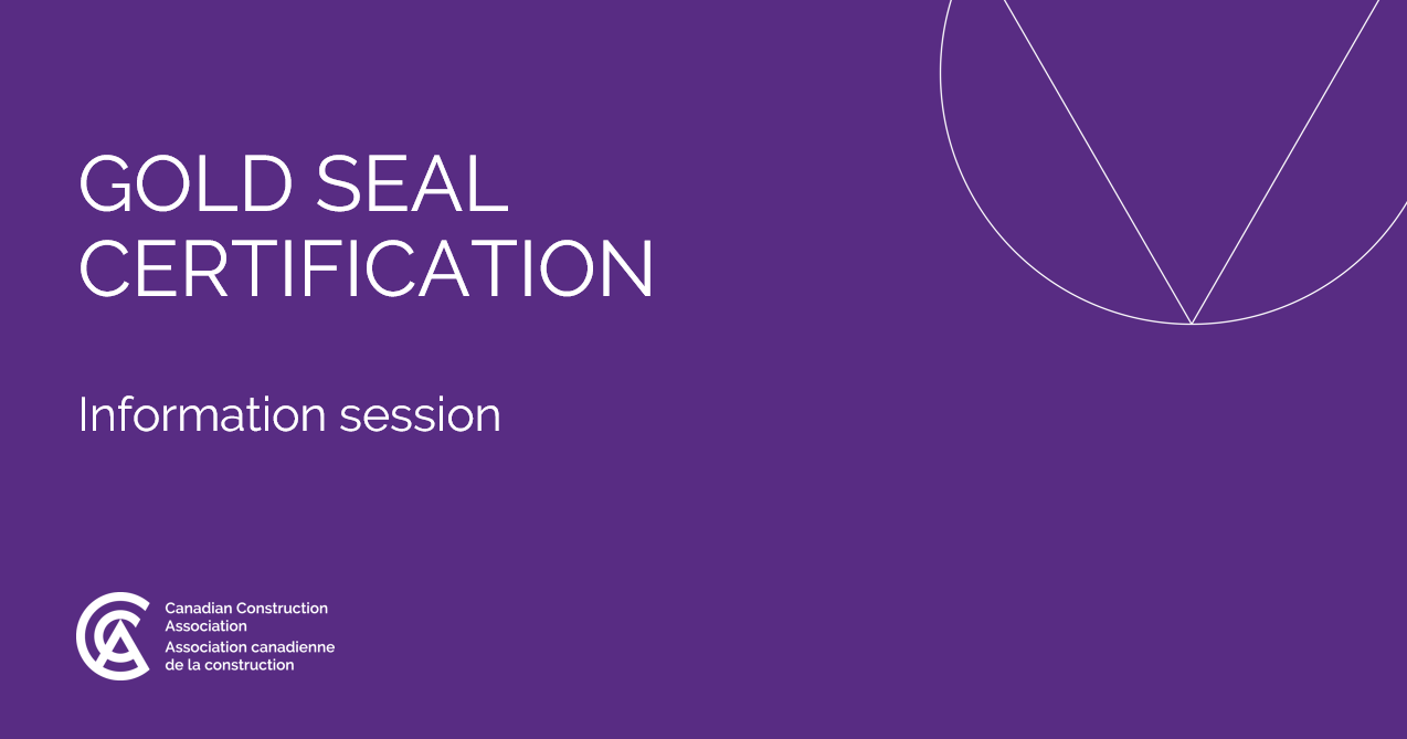 Information webinar - Canadian Construction Association